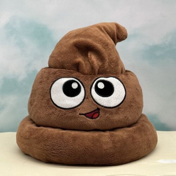 Fiesta | Accessories | New Fiesta Poop Emoji Brown 2 Plush Cushion Hat ...